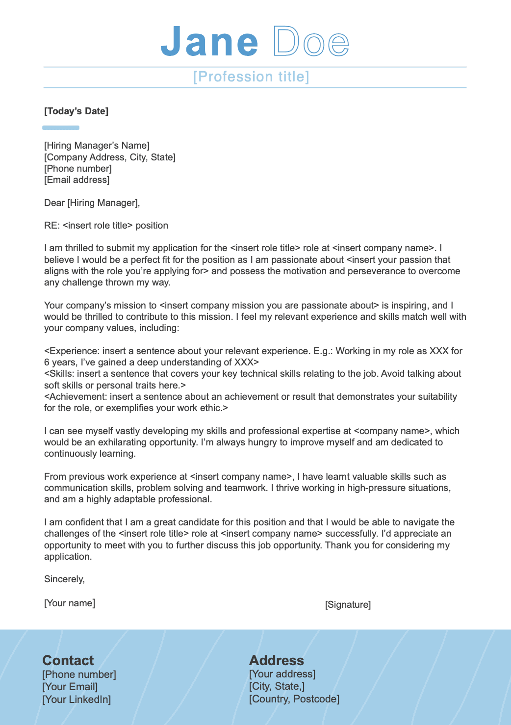 Cover Letters How To Write A Great Cover Letter Templates Examples Cover Letters How To Write A Great Cover Letter Templates Examples